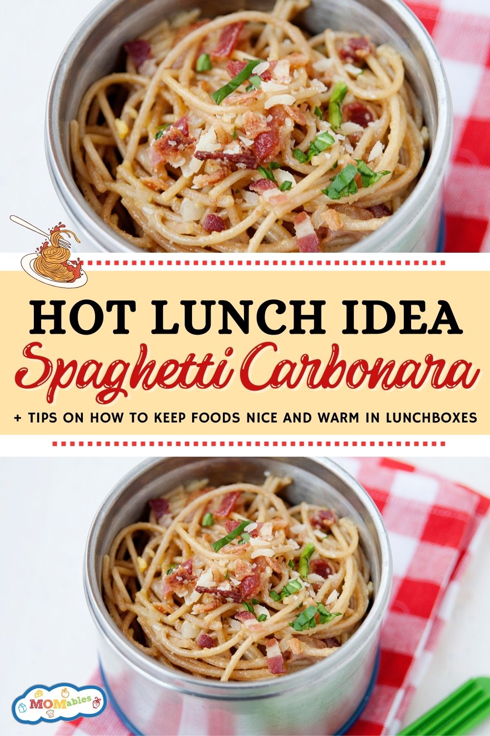 Spaghetti Carbonara Fancy Lunch Recipe | MOMables