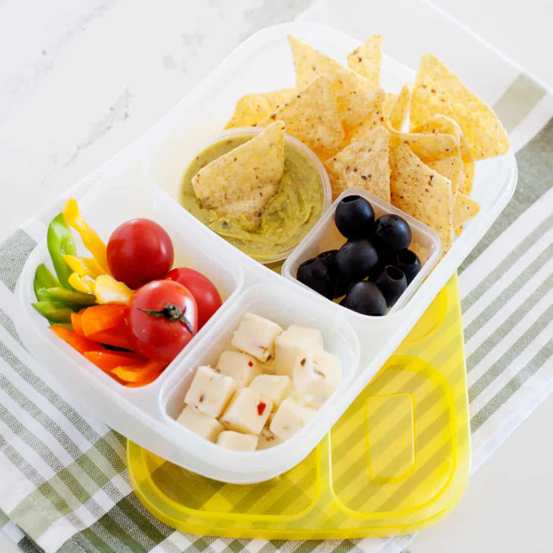 Tex Mex Bento Recipe & Lunch Ideas with Guacamole | MOMables