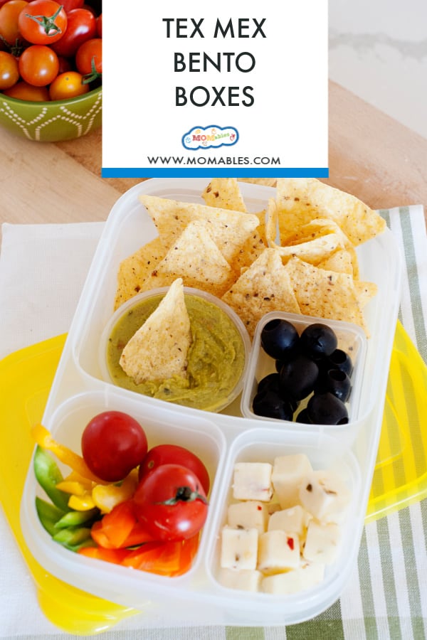 Tex Mex Bento Recipe & Lunch Ideas with Guacamole | MOMables