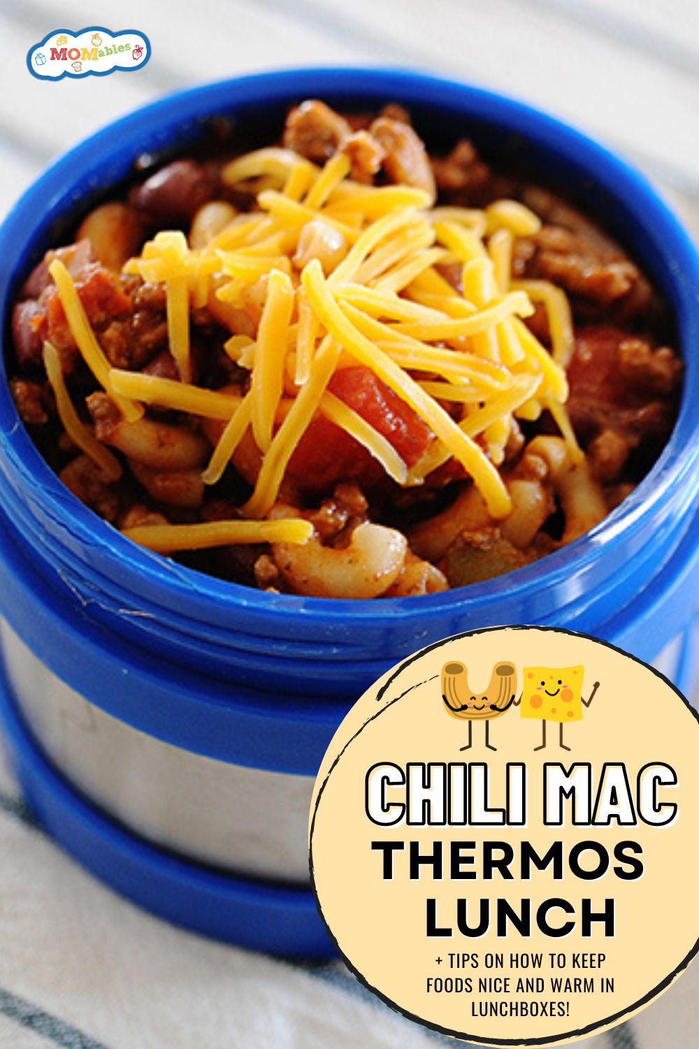 Cheesy Chili Mac Thermos Lunch | MOMables