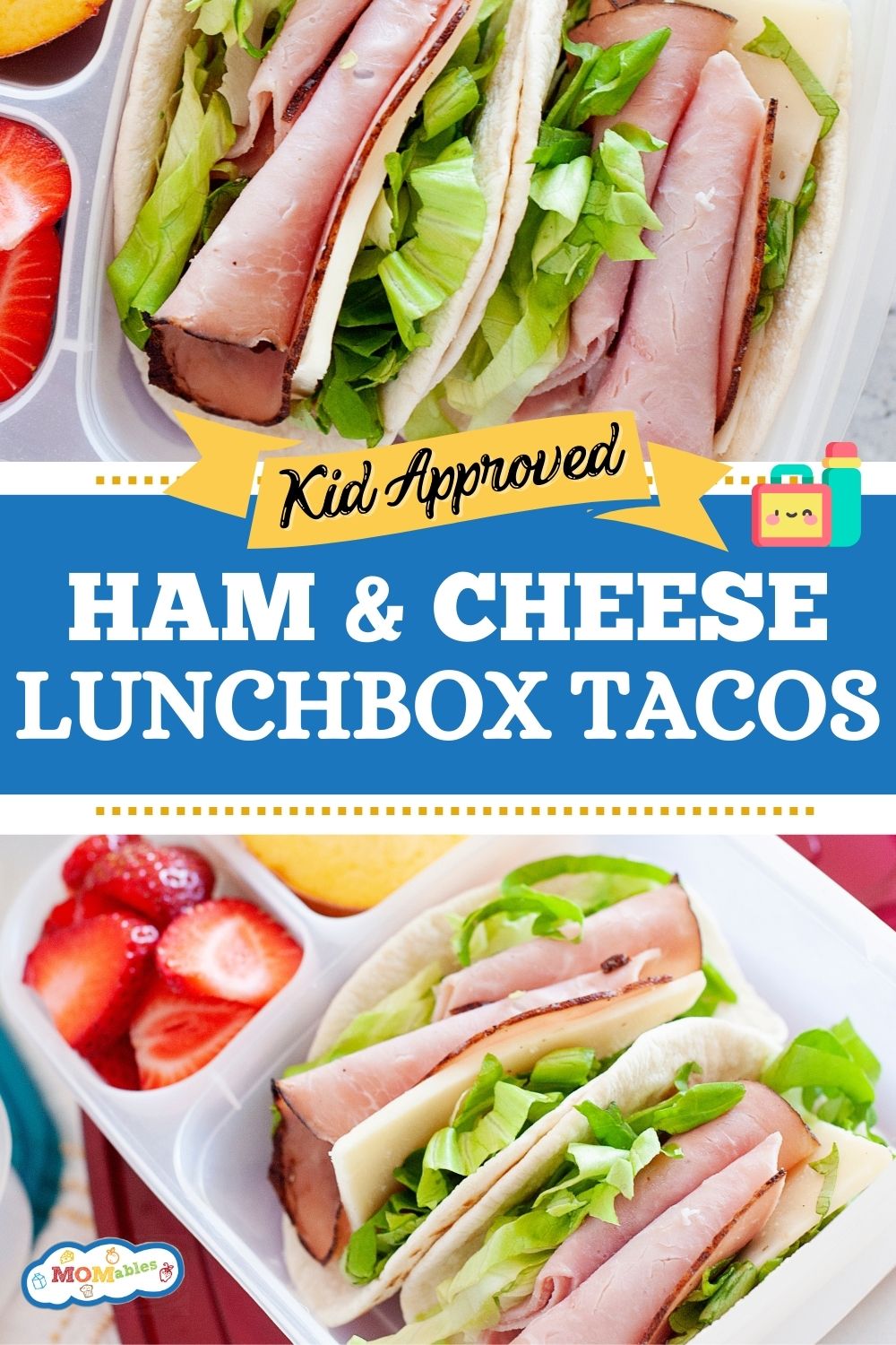 Ham & Cheese School Lunchbox Tacos | MOMables