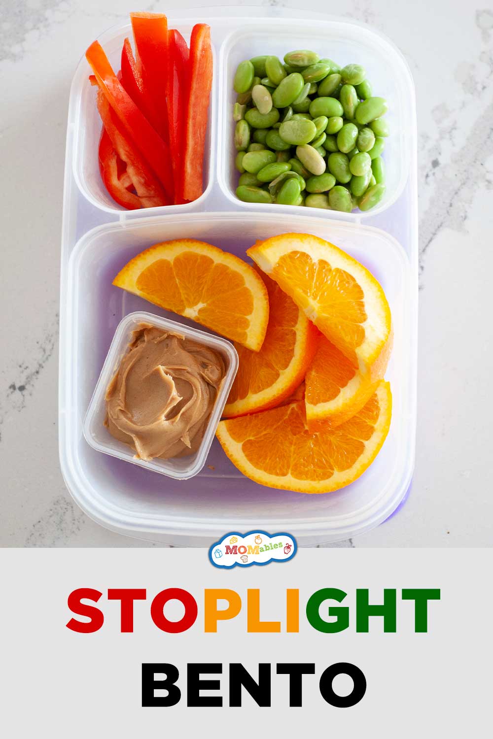 Fruit & Veggie Stoplight Bento Lunch | MOMables