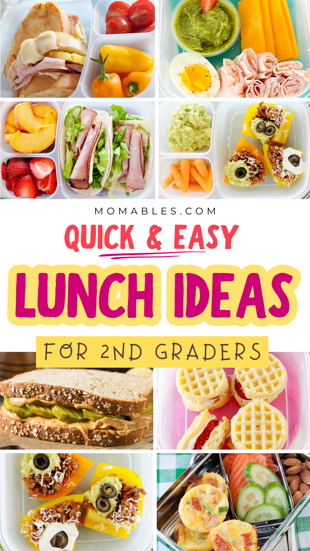 Second Grade Lunch Ideas Healthy & Quick | MOMables