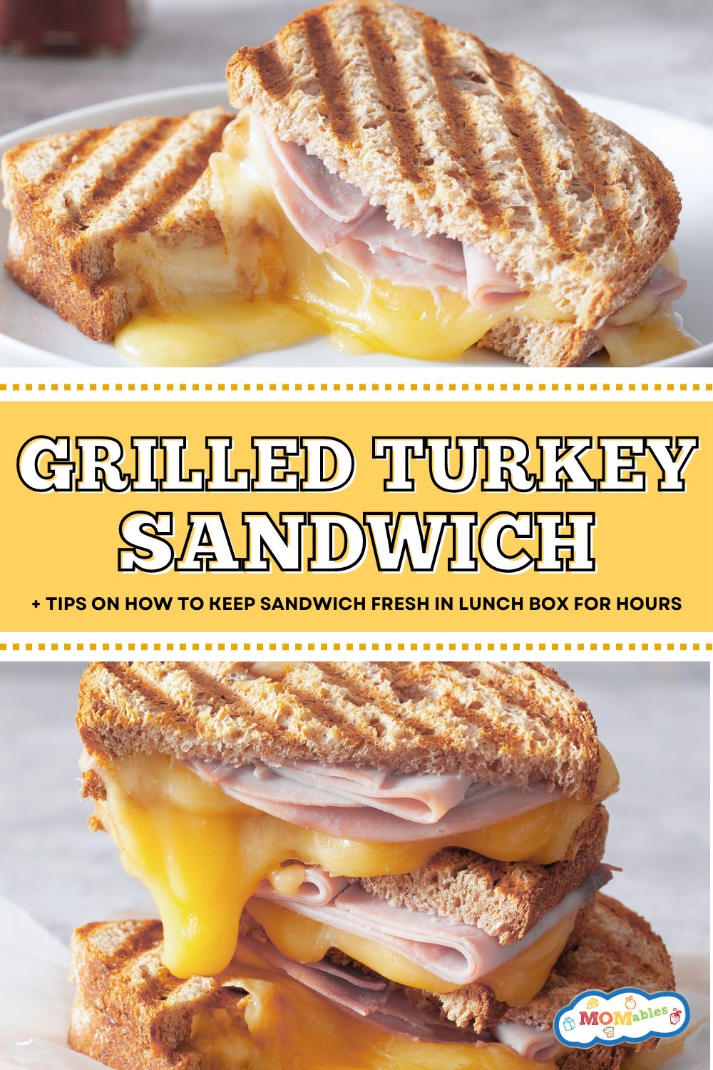Grilled Turkey Sandwich for School Lunch | MOMables