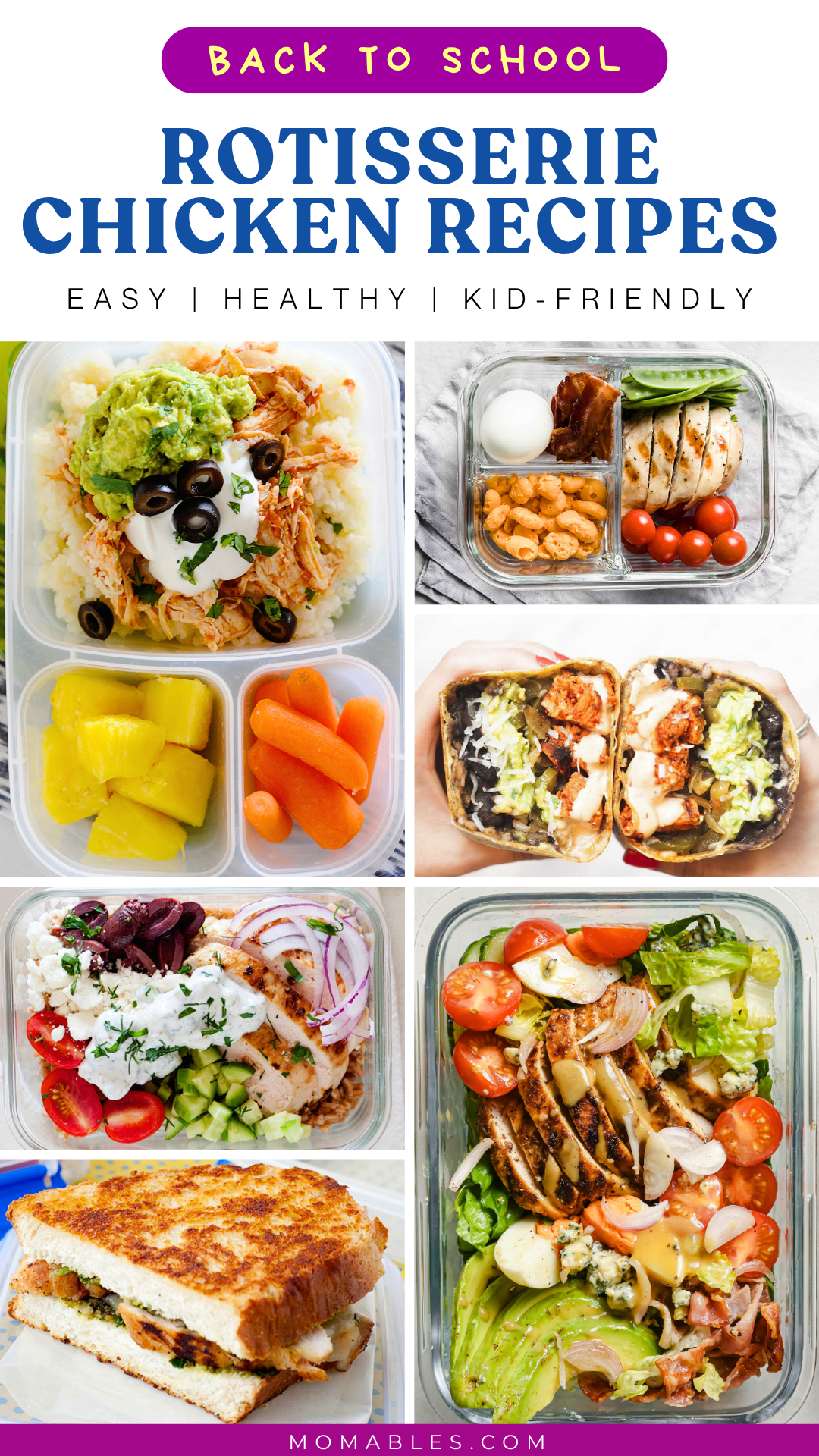 Rotisserie Chicken Lunch Ideas for School | Momables