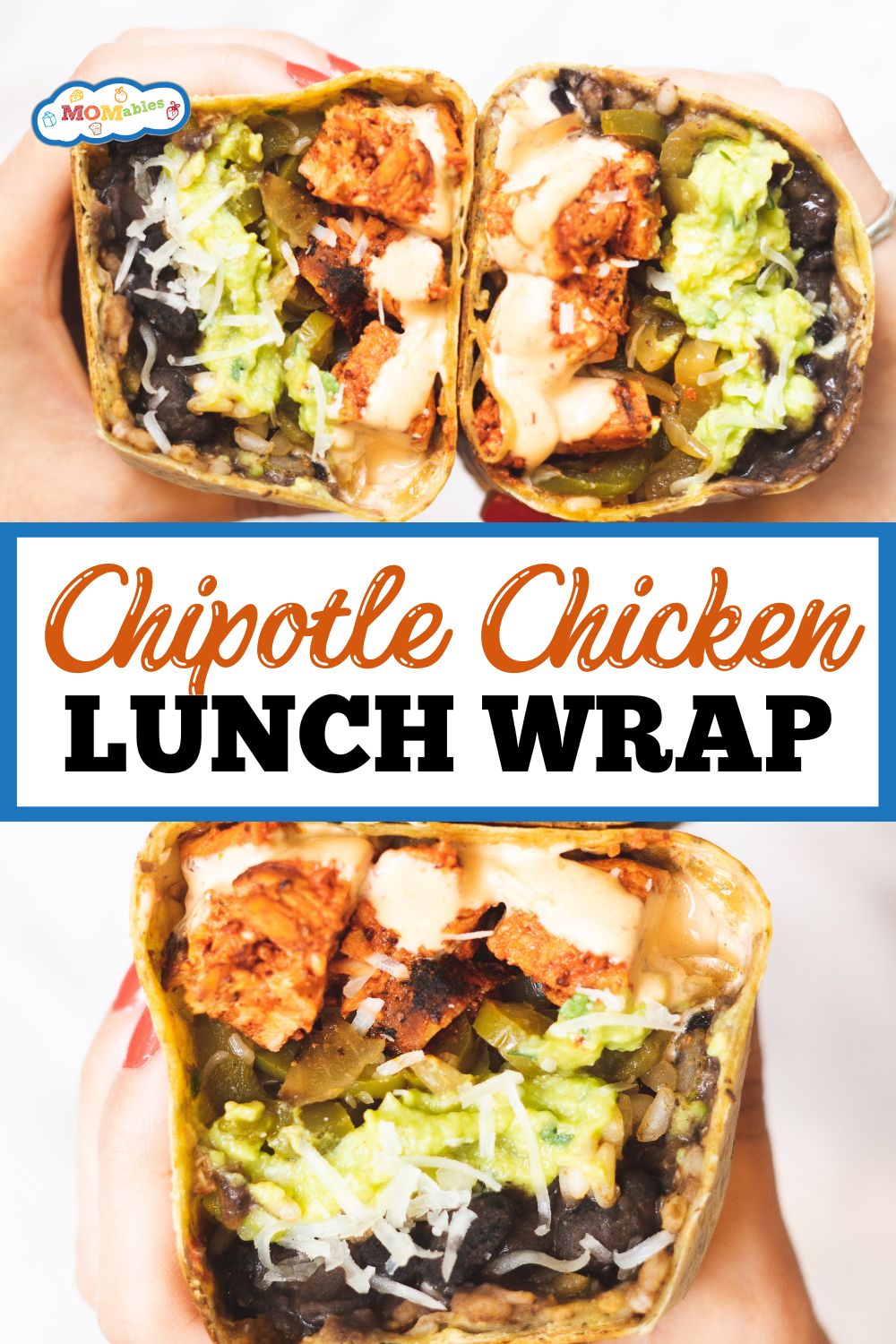 Chipotle Chicken Wrap with Avocado | MOMables