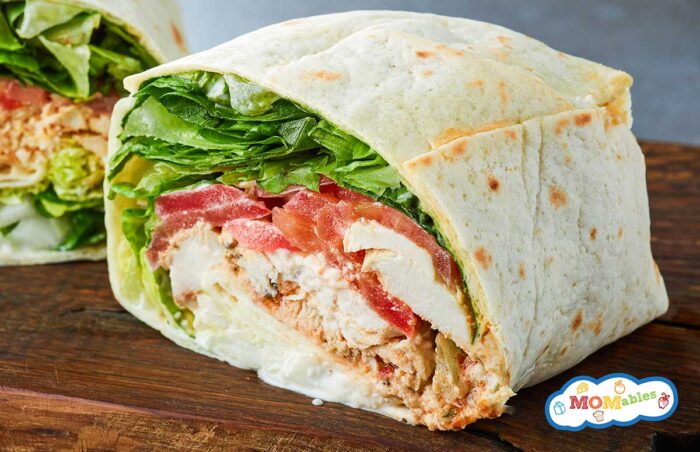 Grilled BBQ Chicken Lunch Wrap | MOMables