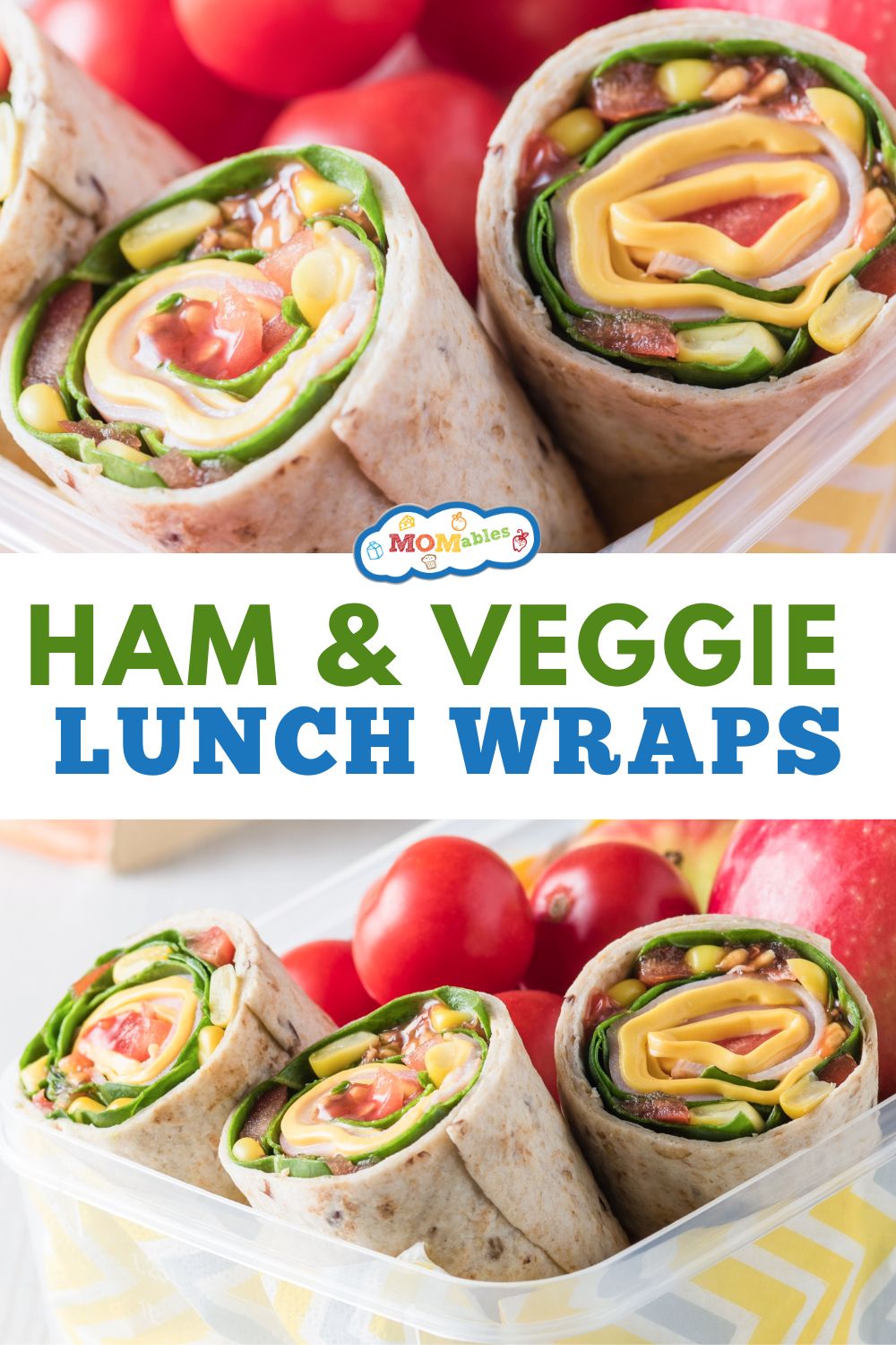 Ham and Veggie Wrap | MOMables School Lunch Ideas