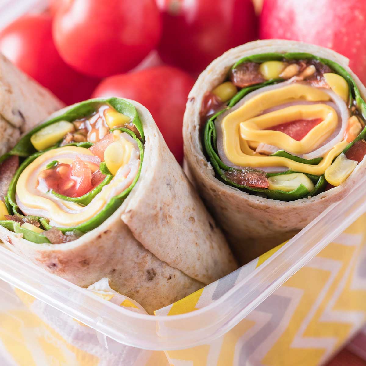 Ham and Veggie Wrap | MOMables School Lunch Ideas