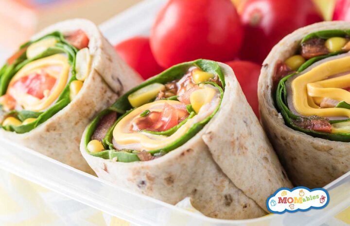 Ham and Veggie Wrap | MOMables School Lunch Ideas