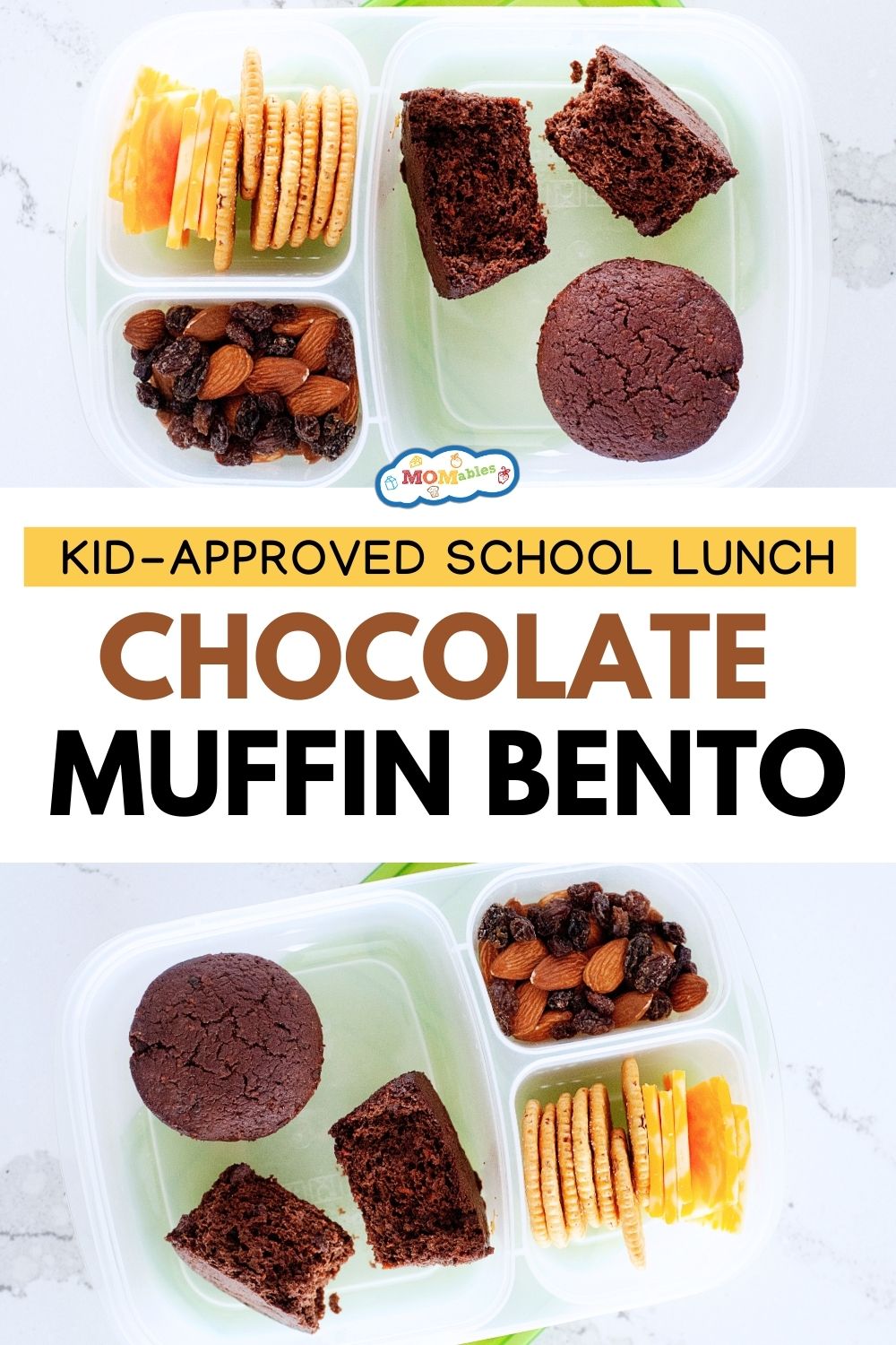 Chocolate Muffin Snack Bento for School